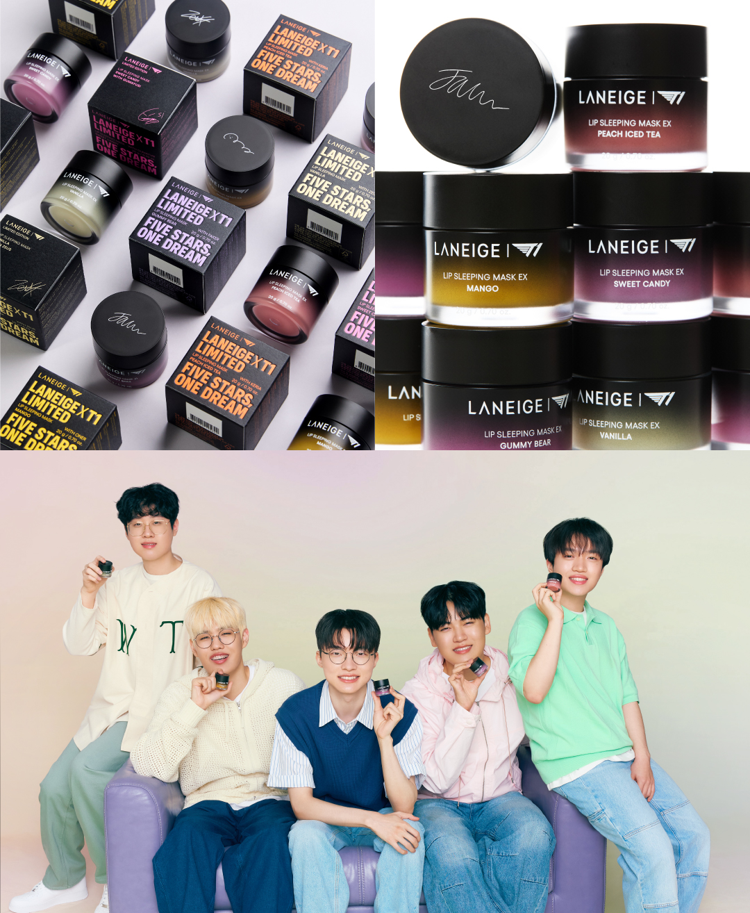 라네즈 X T1 한정판 립 슬리핑 마스크 출시 - 아모레퍼시픽 스토리(AMOREPACIFIC STORIES)